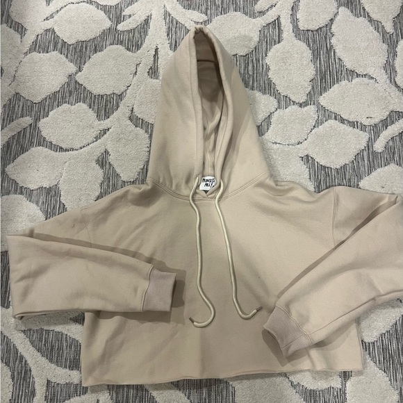 Princess Polly | Tops | Nwot Cropped Cream Colored Hoodie | Poshmark